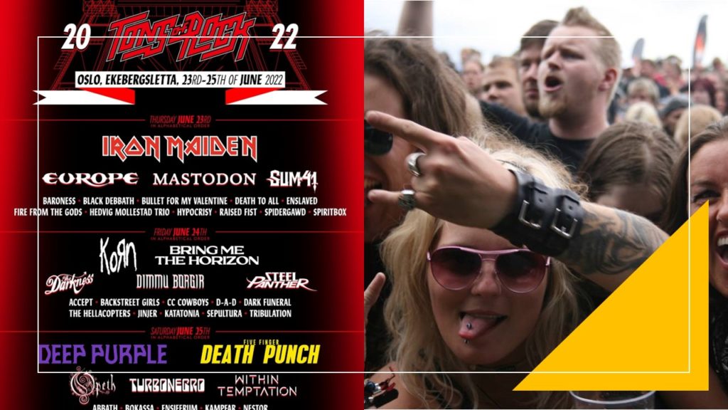 Kun 4 uker til årets Tons Of Rock – Sjekk ut hele 47 band på plakaten ...