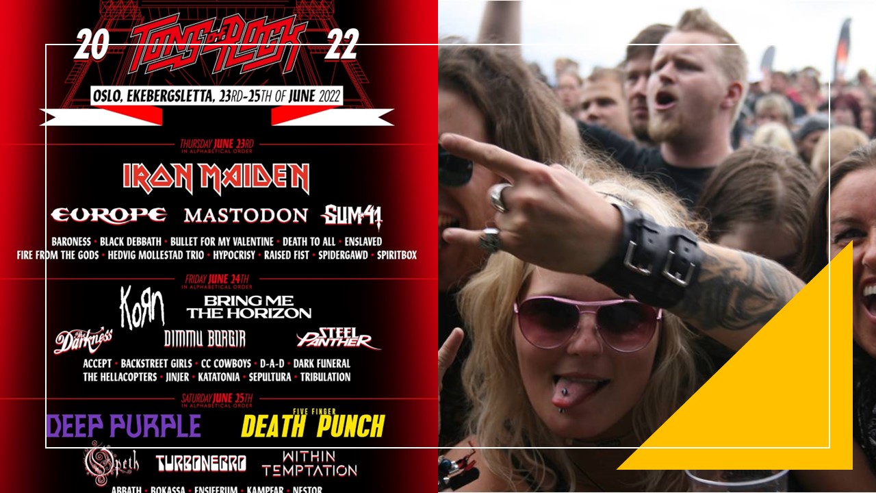 Kun 4 Uker Til rets Tons Of Rock Sjekk Ut Hele 47 Band P Plakaten